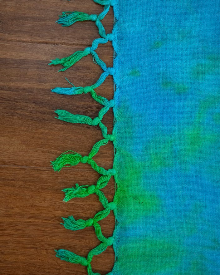 Blue/Green Celtic Tree of Life Tapestry | The World Tree