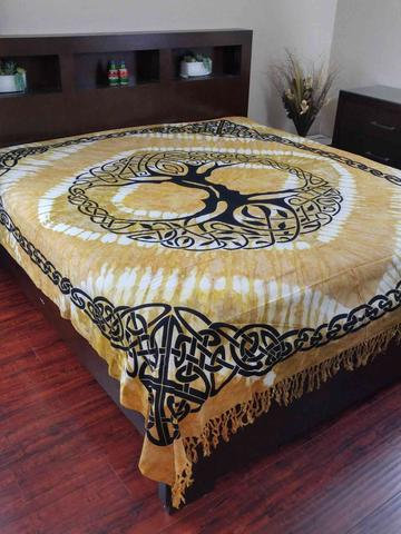 Brown Celtic Tree of Life Tapestry | The World Tree