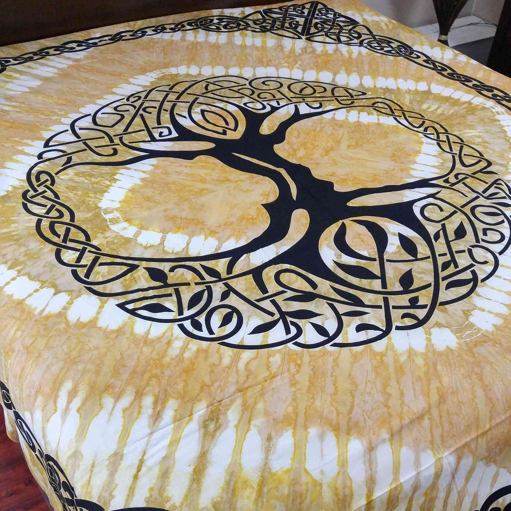 Brown Celtic Tree of Life Tapestry | The World Tree