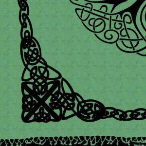 Green Celtic Tree of Life Tapestry | The World Tree