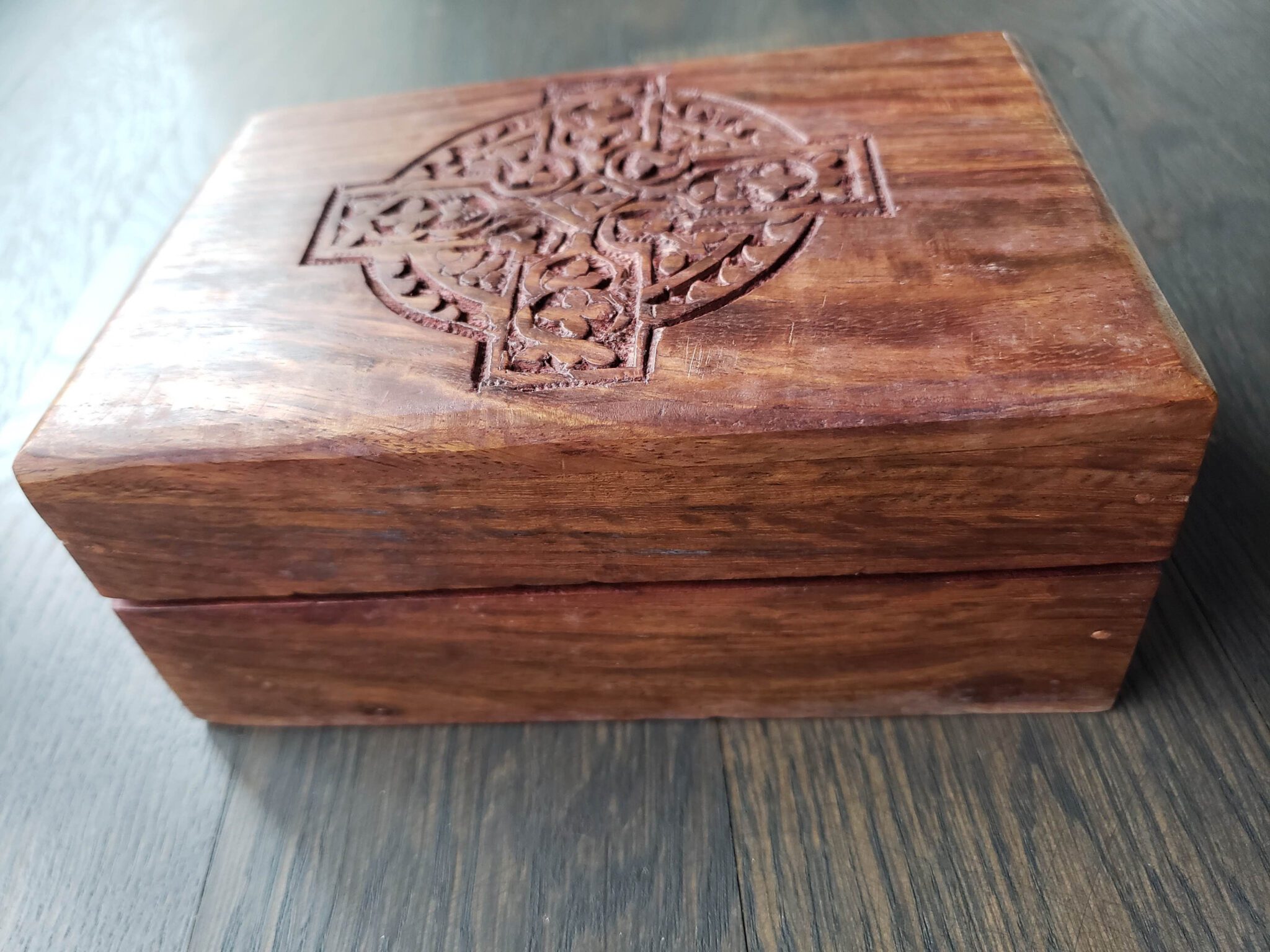 Celtic Cross Wood Celtic Box | The World Tree