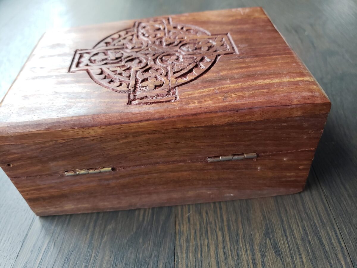 Celtic Cross Wood Celtic Box | The World Tree