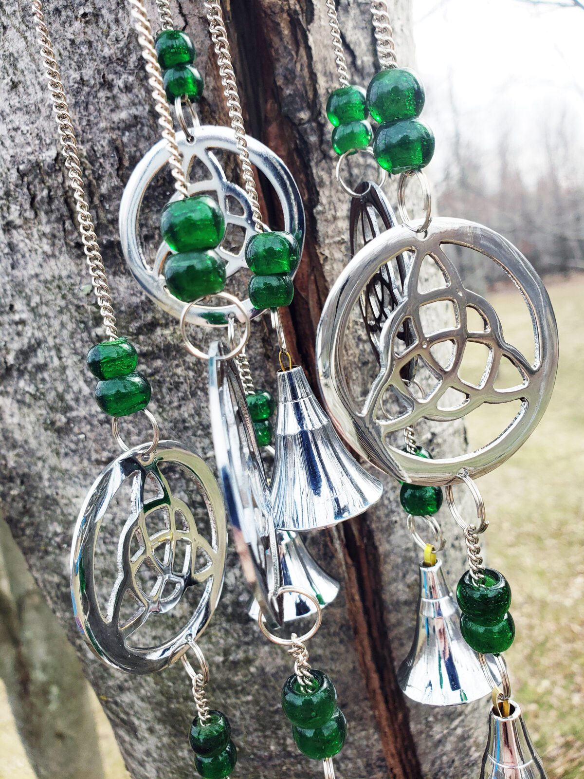 Metal Celtic Knot Wind Chime | The World Tree
