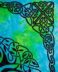 Blue/Green Celtic Tree of Life Tapestry | The World Tree