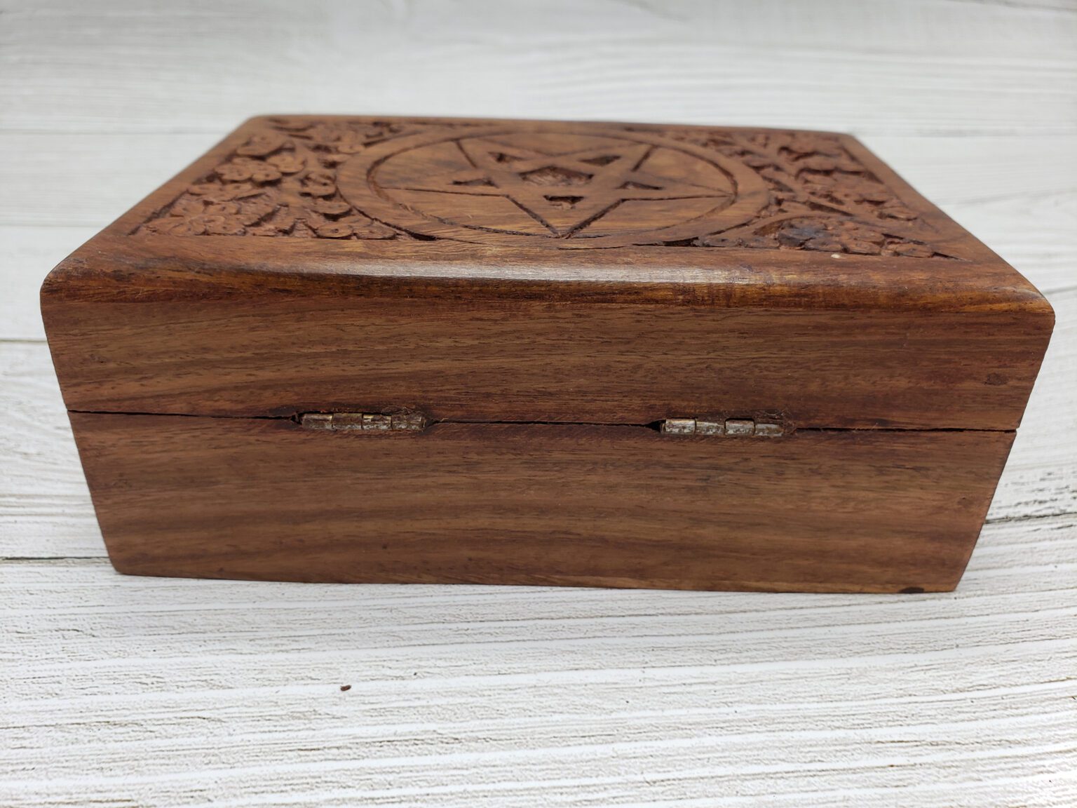 Pentagram Star Wood Celtic Box | The World Tree